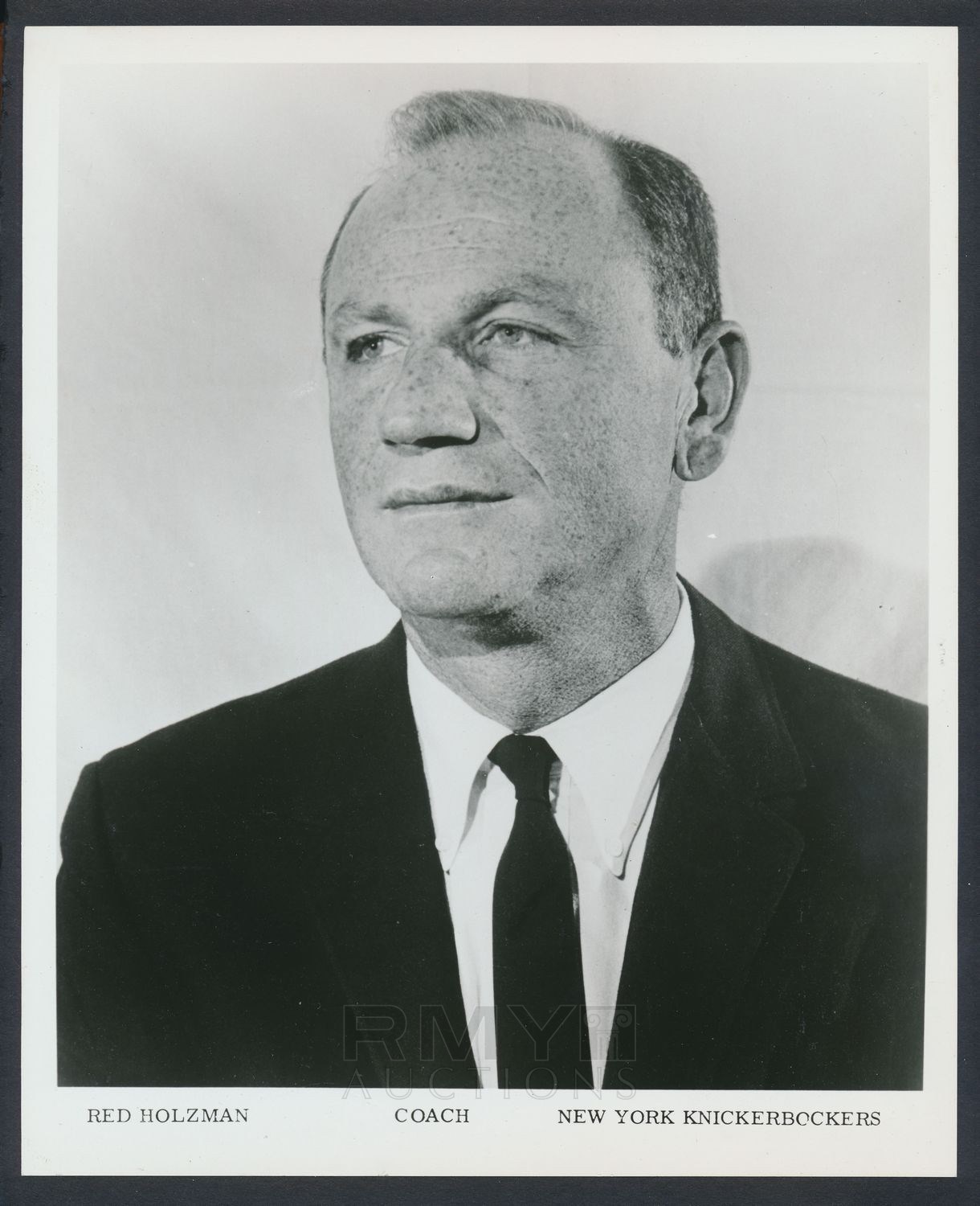 1967 Red Holzman, "New Coach of the New York Knicks" Large Team Issued ...