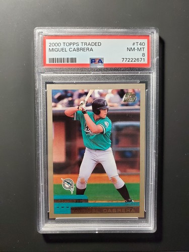 2000 Topps Chrome Traded #T40 Miguel Cabrera Florida Marlins RC Rookie ...