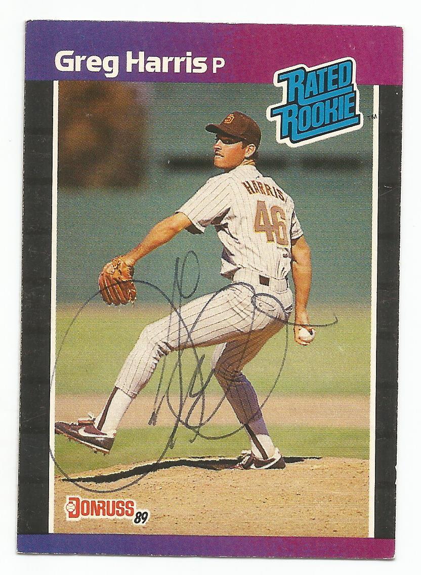 San Diego Padres GREG HARRIS autographed 1989 Donruss | eBay