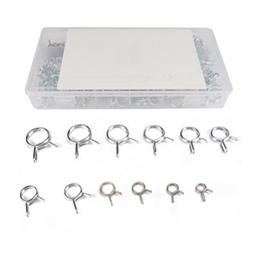 Secure and Tight Seals with 250Pcs Spring Clips Assortment Kit for ...