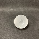 World Globe Earth Paperweight Etched Frosted Glass Crystal Clear ...