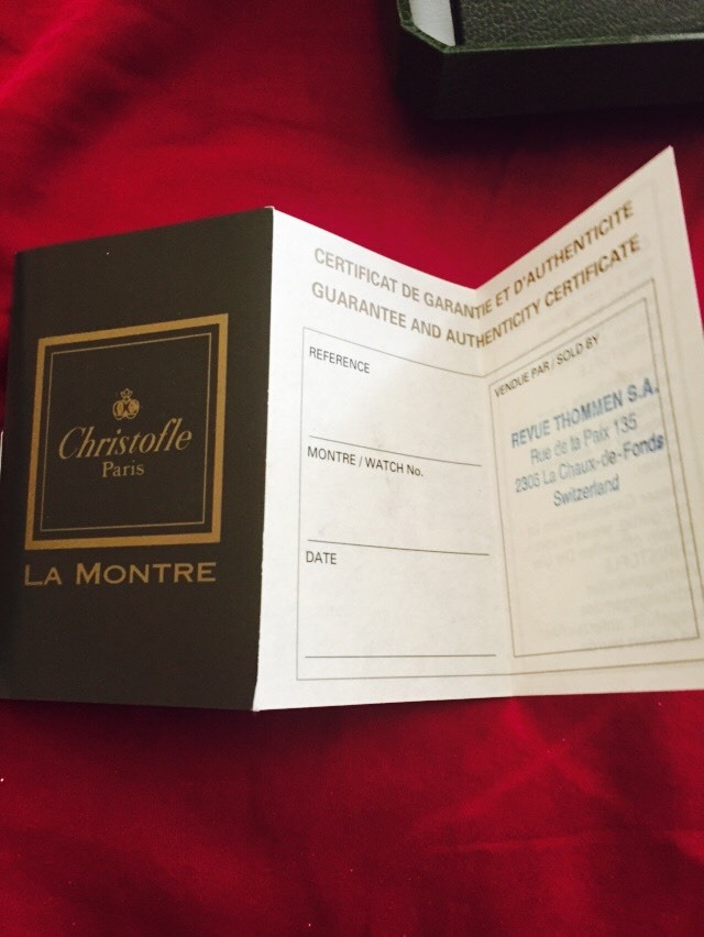 CHRISTOFLE WATCHES PARIS. SWISS AUTOMATIC. CRYSTAL & DIAL PERFECT | eBay