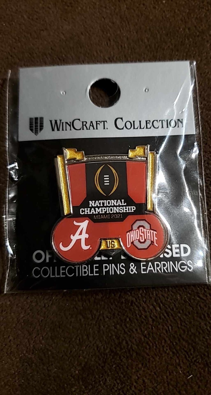 2021 National Championship Ohio State Alabama Lapel Pin Brand New | eBay