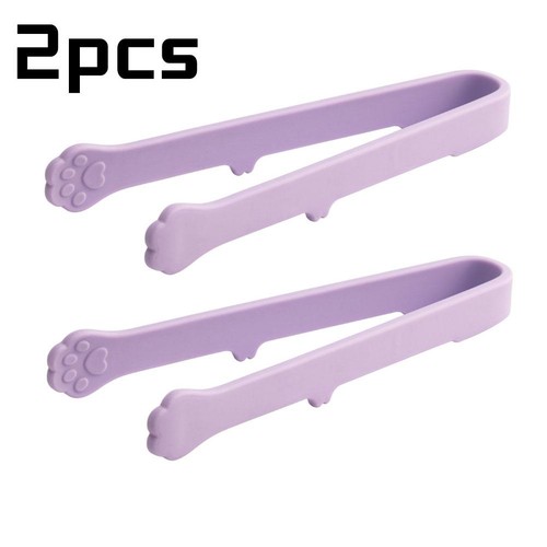 Cat Paw Silicone Food Clip Mini Snack Food Tongs Nonslip Kitchen ...