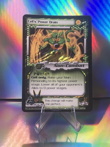 DBZ CCG: Cell’s Power Drain #123 Foil Rare Unlimited LP Cell Saga ...