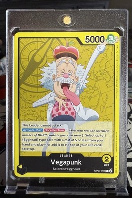 One Piece English 500 Years in the Future #OP07-097 Vegapunk Leader TCG ...