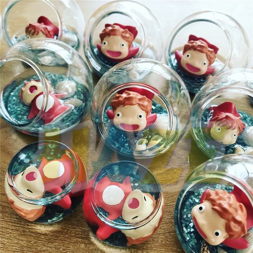 Anime Ponyo on the Cliff Ponyo Figure Model Toy Car Ornaments Decor ...