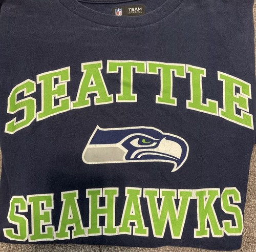 NFL Team Apparel “Seattle Seahawks” Men's Dark Blue Seahawks T-shirt ...
