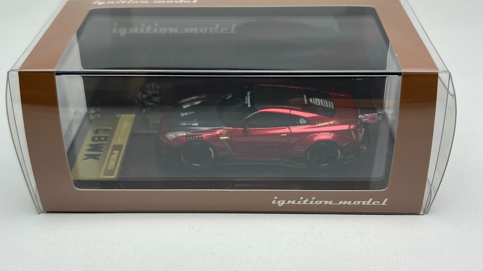 1/64 Ignition Model IG2799 LB-WORKS Nissan GT-R R35 Red Model Car With ...