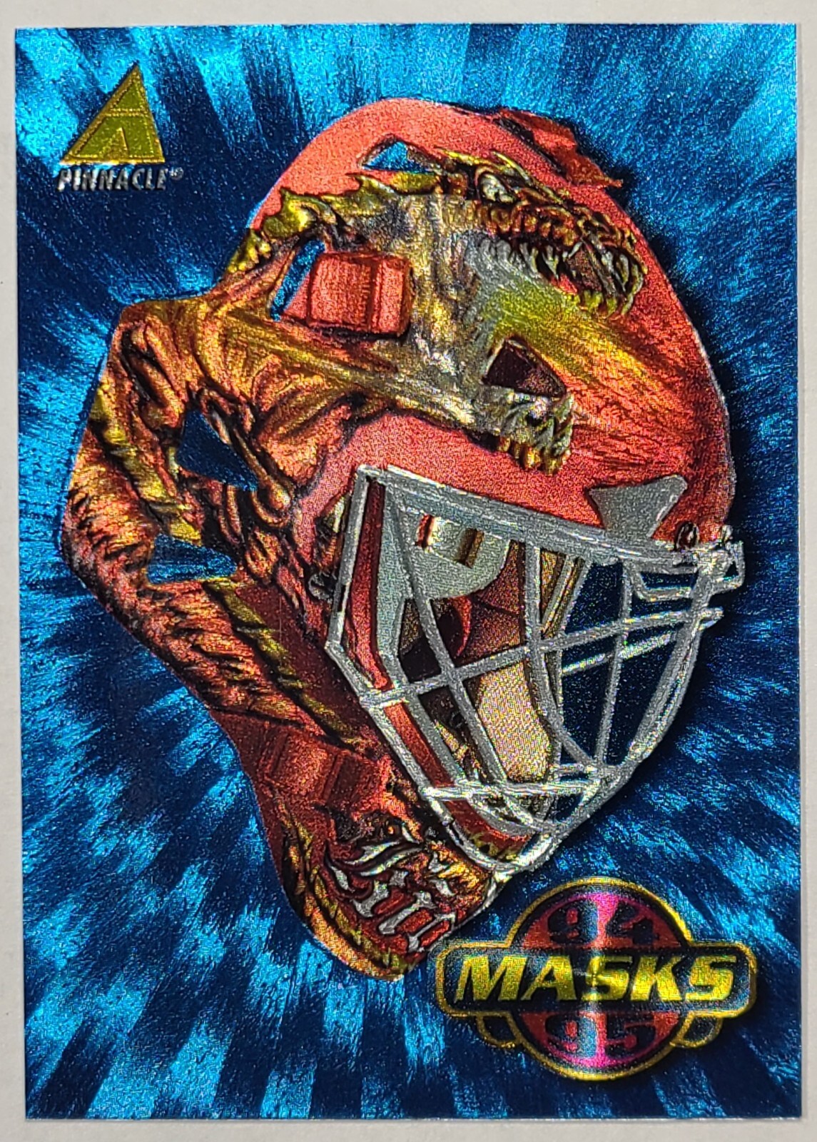 1994-95 Pinnacle Masks Trevor Kidd Insert Card #MA7 Calgary Flames | eBay