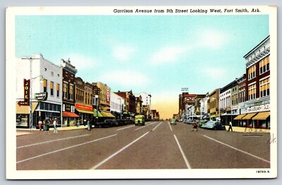 Vintage F W Woolworth Sign Garrison Ave Fort Smith Arkansas Postcard E4 ...