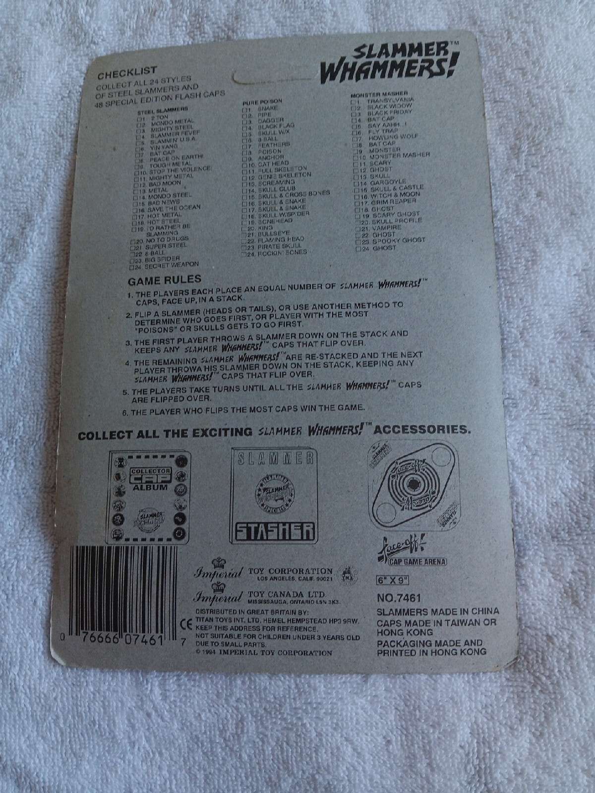 POGS 1994 Imperial Slammer Whammers! Super Steel Mondo Metal Slammers ...