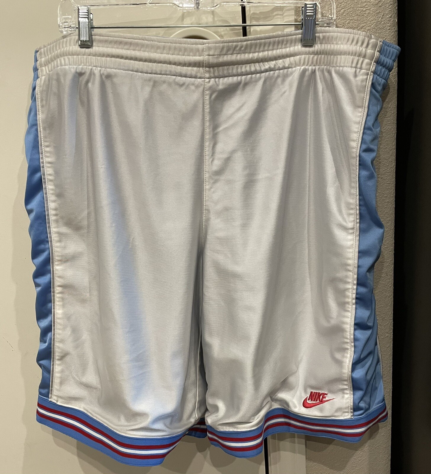 VTG Nike Y2K Reversible Basketball Shorts Blue White … - Gem
