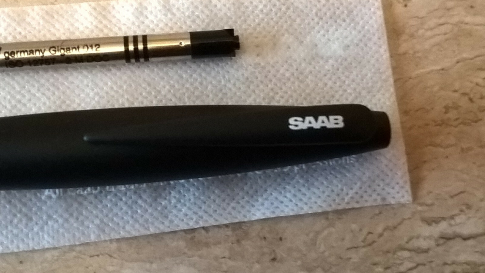 Aero easyFLOW Saab Expressions Pen in Satin Matte Black Finish | eBay UK