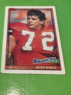 1991 Topps - # 562 Keith Kartz Denver Broncos Center. NFL | eBay