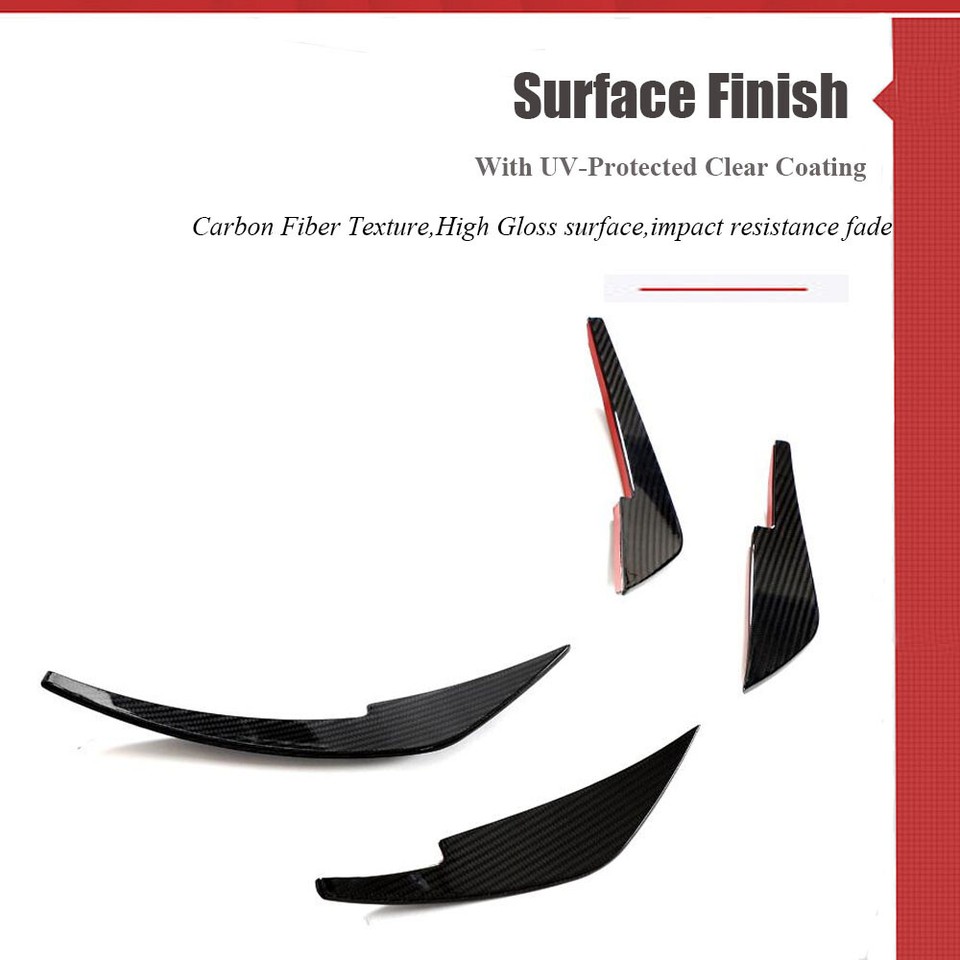 Fits Nissan 400Z Z 2023UP DRY CARBON Front Bumper Fins Canards Splitter ...