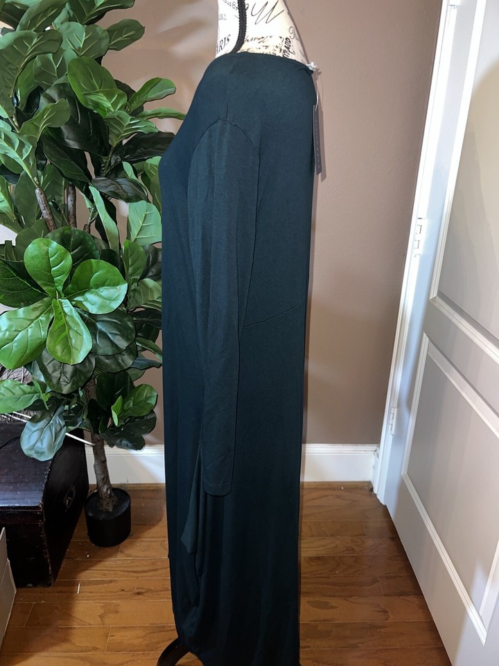 NEW Bryn Walker Green Dolman Sleeve Maxi Dress Batwing L Large NWT MSRP ...