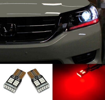 Bright Red LED Light Bulbs For 2015-2020 Subaru WRX Boomerang Parking C ...