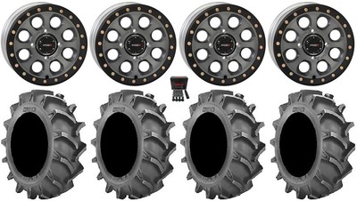 System 3 SB-7 Bdlk 18" Wheels Ti 4+3 33x8 (6ply) BKT171 Tires ...