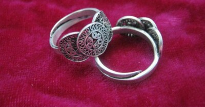 Retro Classical elegant nice gift pure handmade filigree Miao silver ...