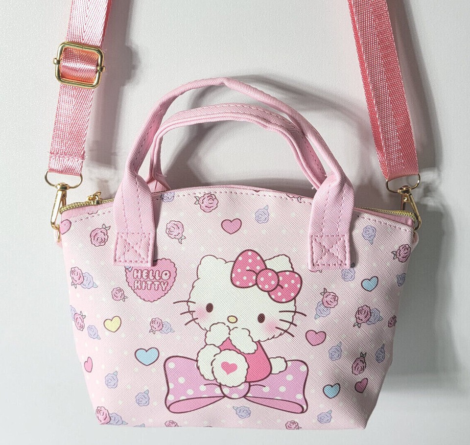 Miniso Hello Kitty Tiny Chum Pink Faux Leather Handbag Shoulderbag ...