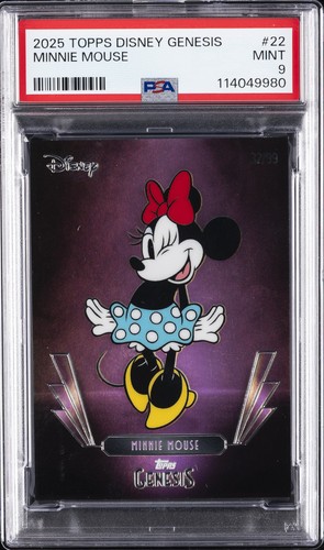 2025 TOPPS DISNEY GENESIS #22 MINNIE MOUSE 32/99 PSA 9 | eBay