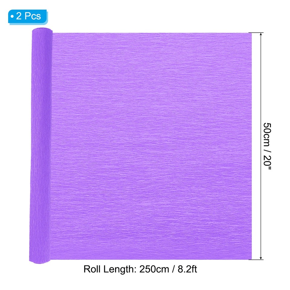 8.2ft Crepe Paper Roll, 2 Roll 20" Width Paper Streamer Sheet, Light ...