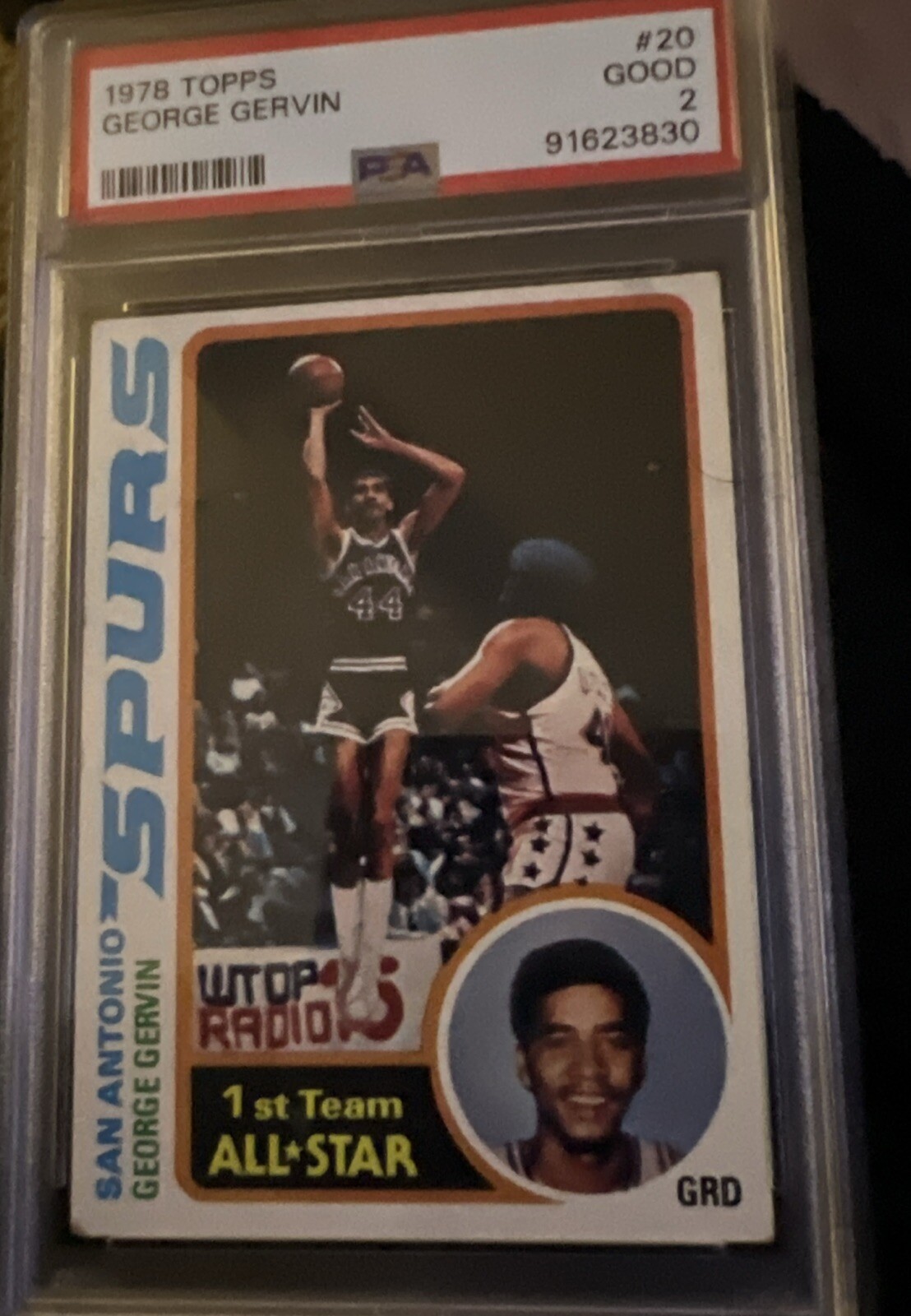 1978 Topps Basketball George Gervin #20 "San Antonio Spurs" HOF PSA 2 ...