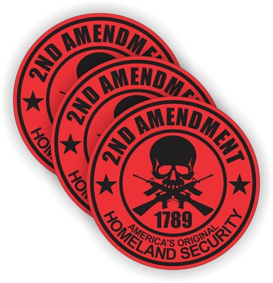 2nd Amendment Hard Hat Stickers Welding or Motorcycle Helmet Decals Set ...