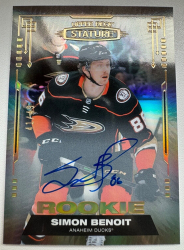 UD 2021-22 STATURE ROOKIE AUTO Simon BENOIT 41/49 | eBay