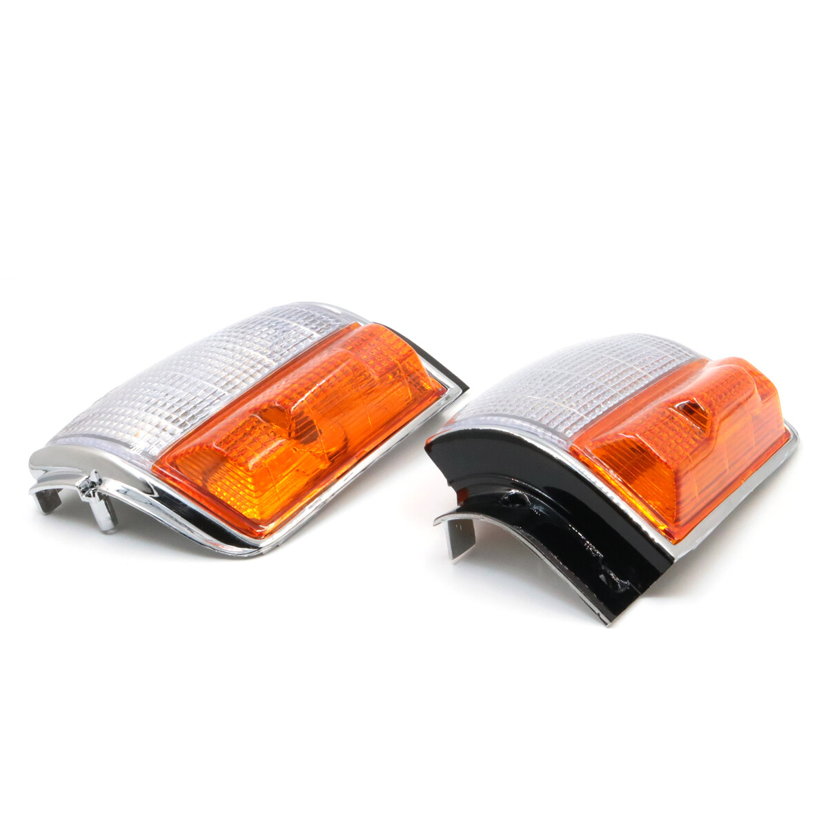 CHROME CORNER INDICATOR LIGHTS PAIR FITS TOYOTA HILUX PICKUP LN60 LN61 ...