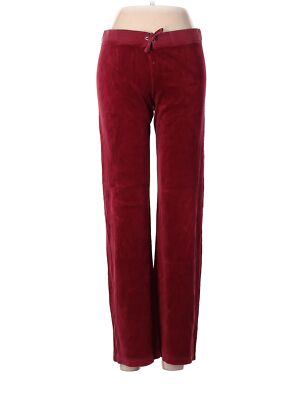 Juicy Couture Women Red Velour Pants 14 | eBay