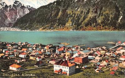 AERIAL VIEW DOUGLAS ALASKA POSTCARD (c. 1910) ** | eBay