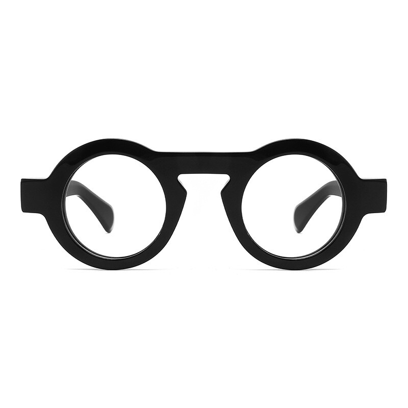 Vintage Round 42mm Eyeglasses Frames Retro Durable Glasses Full Rim ...