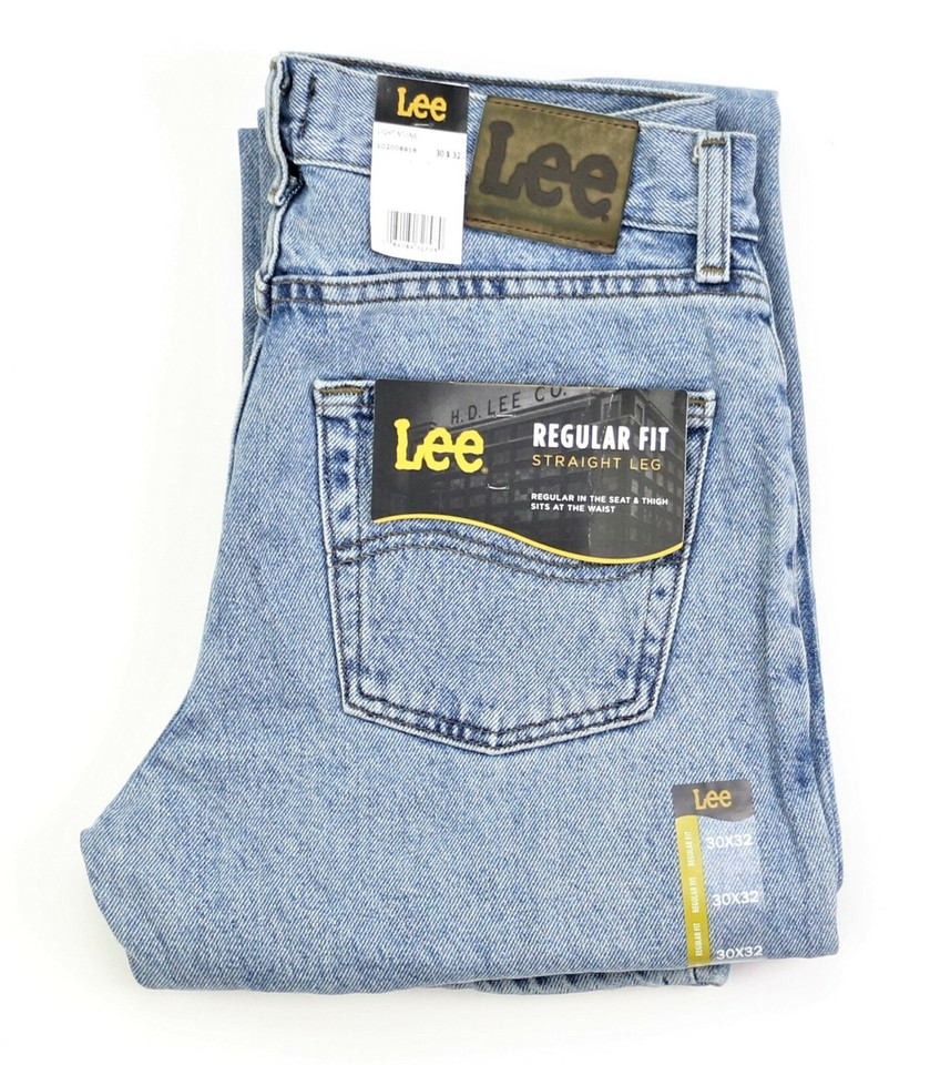 New LEE Regular Fit Jeans All Men’s Sizes Four Colors Lee Classic ...