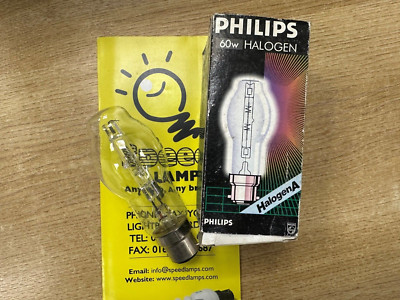 Philips Pro HalogenA 60W BC B22 Clear HALOBTT BTT46 | eBay UK