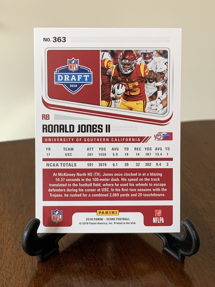Ronald Jones II Rookie Card 2018 Panini Score #363 | eBay