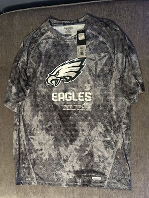 Reebok NFL Philadelphia Eagles Shirt Speedwick Gray Camo Men’s Medium ...
