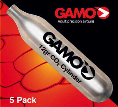 Gamo Air Gun CO2 Cartridges 5 pack12gr CO2 cylinder cartridges for air ...