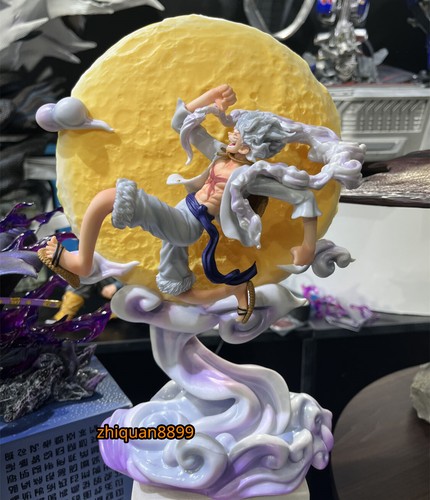 One Piece Luffy Nika Gear 5 LED Light PVC Figure Model Collection Doll ...