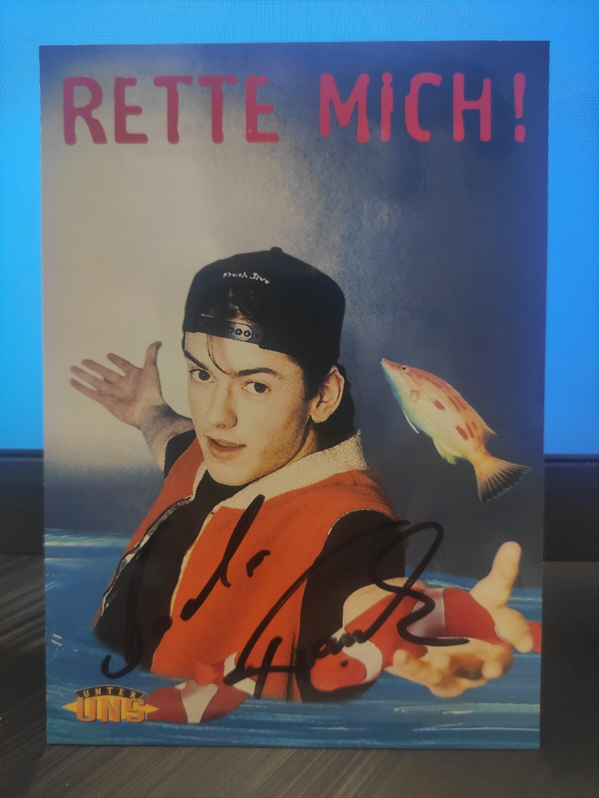 Bodo Frank alte RTL Unter uns Autogrammkarte original Handsigniert ...