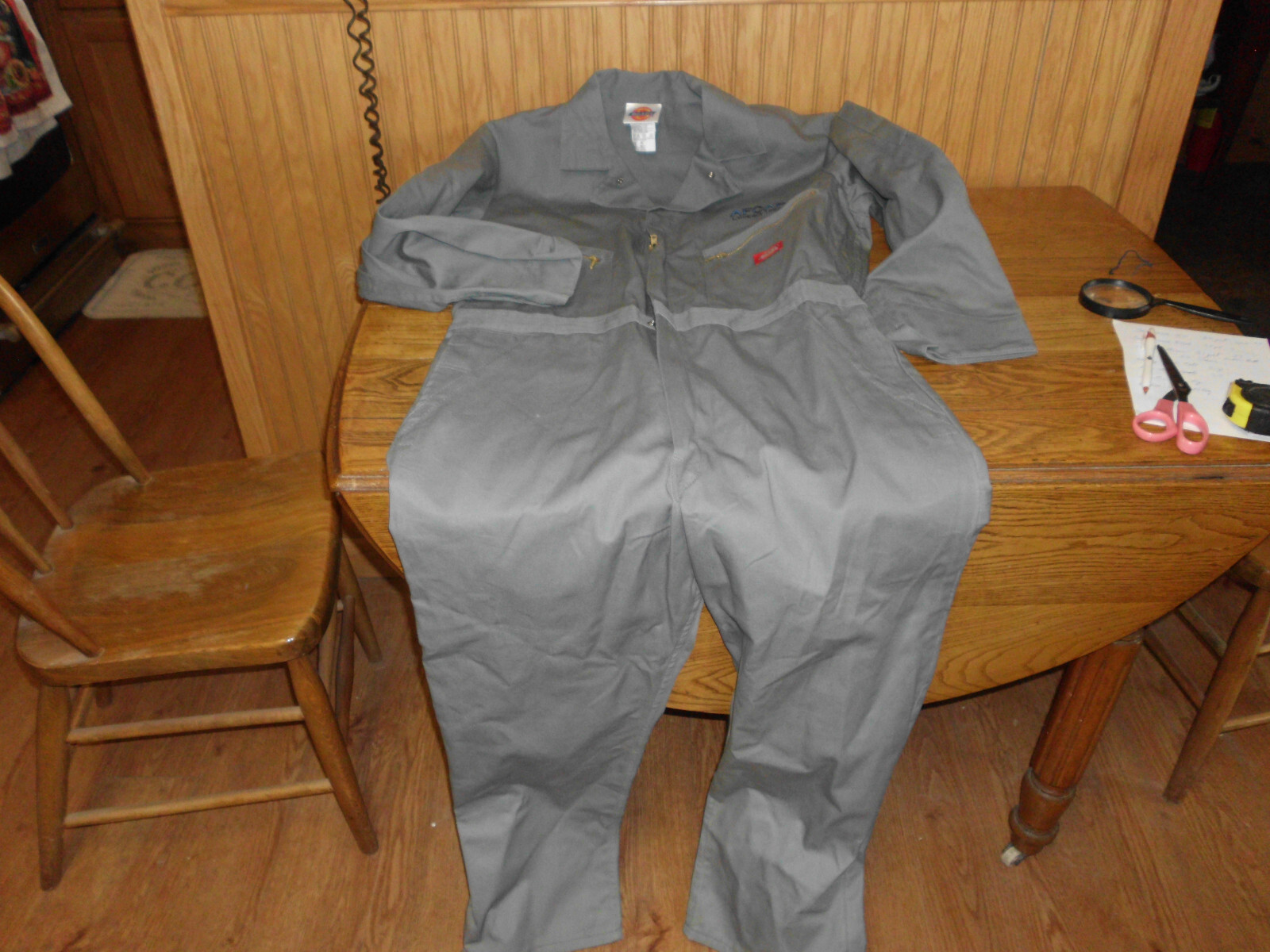 Unlined Men's Dickies Logo Coveralls 44 Reg gray Mec… - Gem
