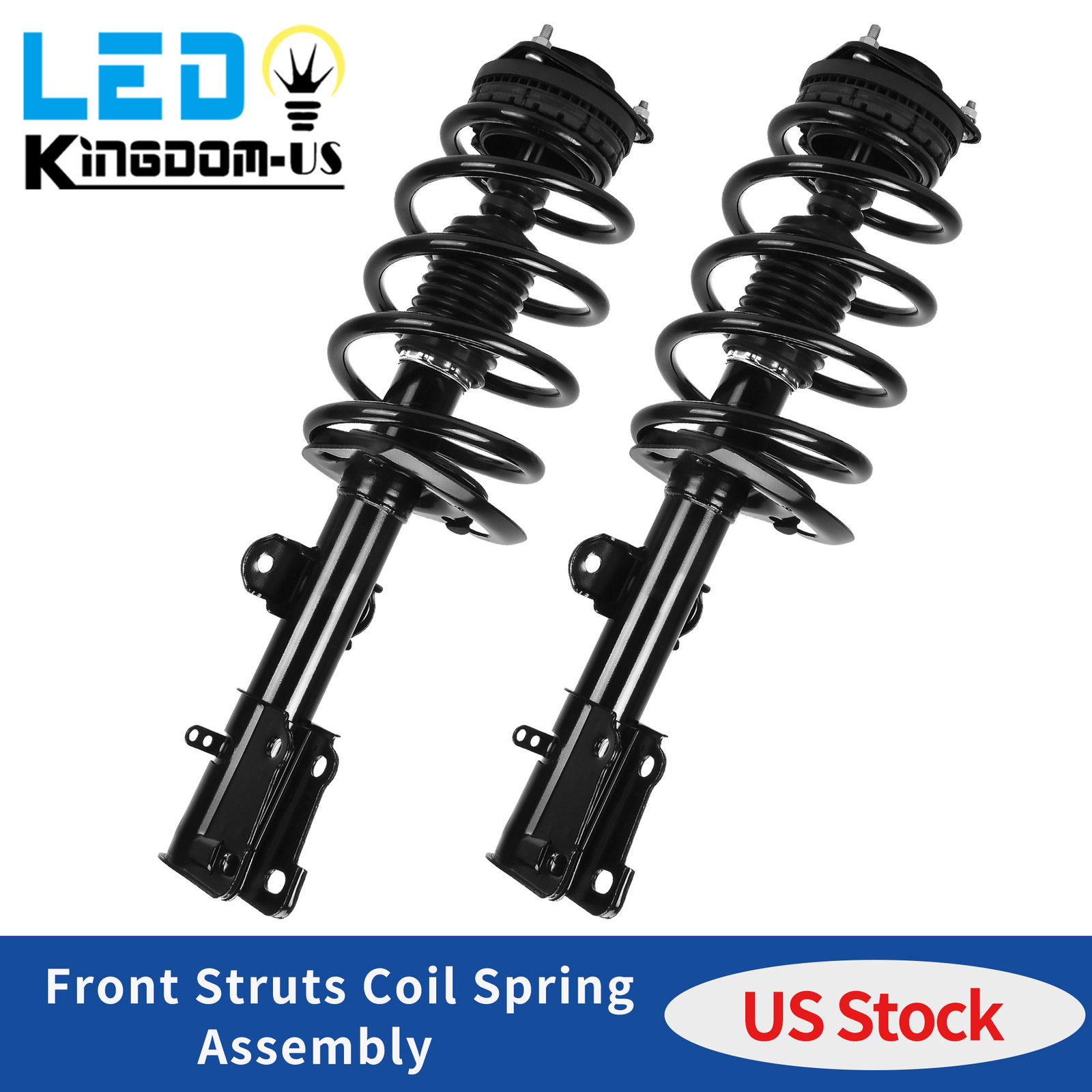 2Pc Front Shocks Strut For 2008-2010 Dodge Grand Caravan Chrysler Town ...