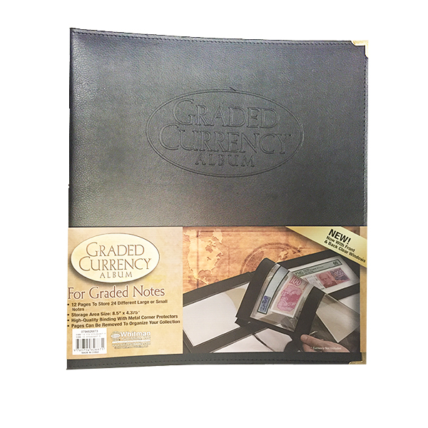 Whitman Deluxe O-Ring Graded Currency Album with 2-Pocket Pages - Paper ...