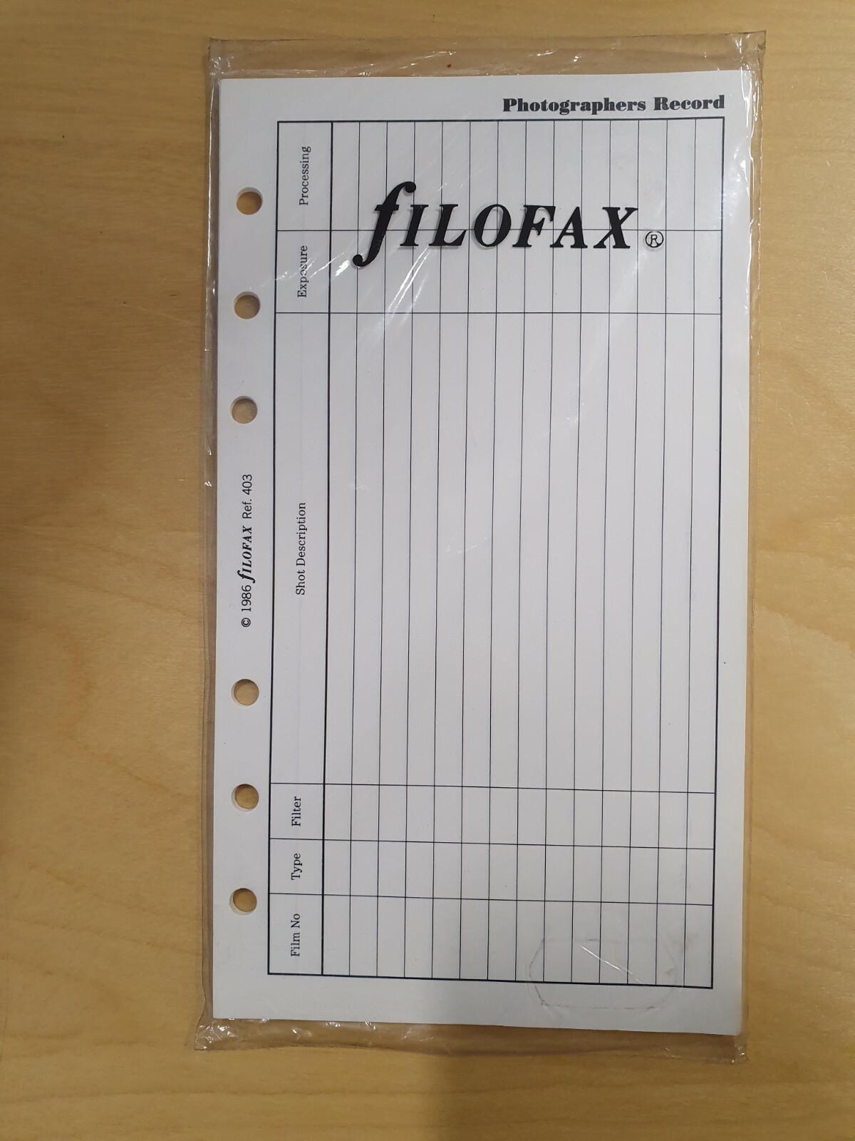 Filofax personal size organiser inserts/refills - ORIGINAL 1980's STOCK ...