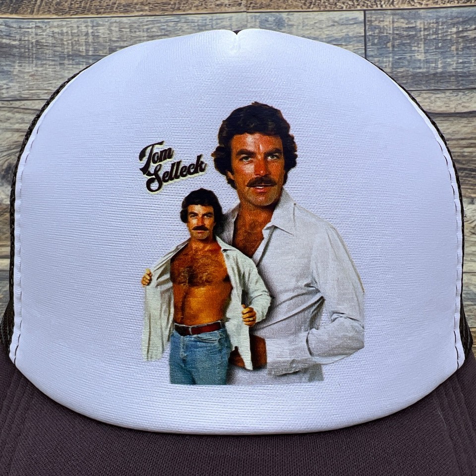 Tom Selleck Daddy Unisex Trucker Hat Brown Snapback 80s Retro Vibe Ball ...