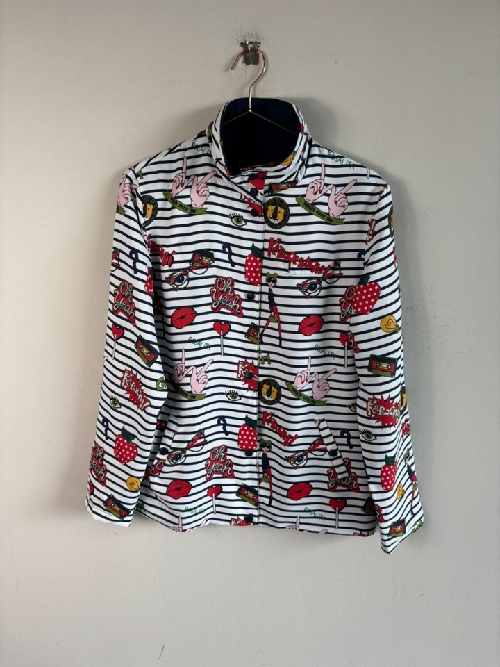 Rosalita Mc Gee Womens Duncanville Jacket Unico Black White Size XL | eBay