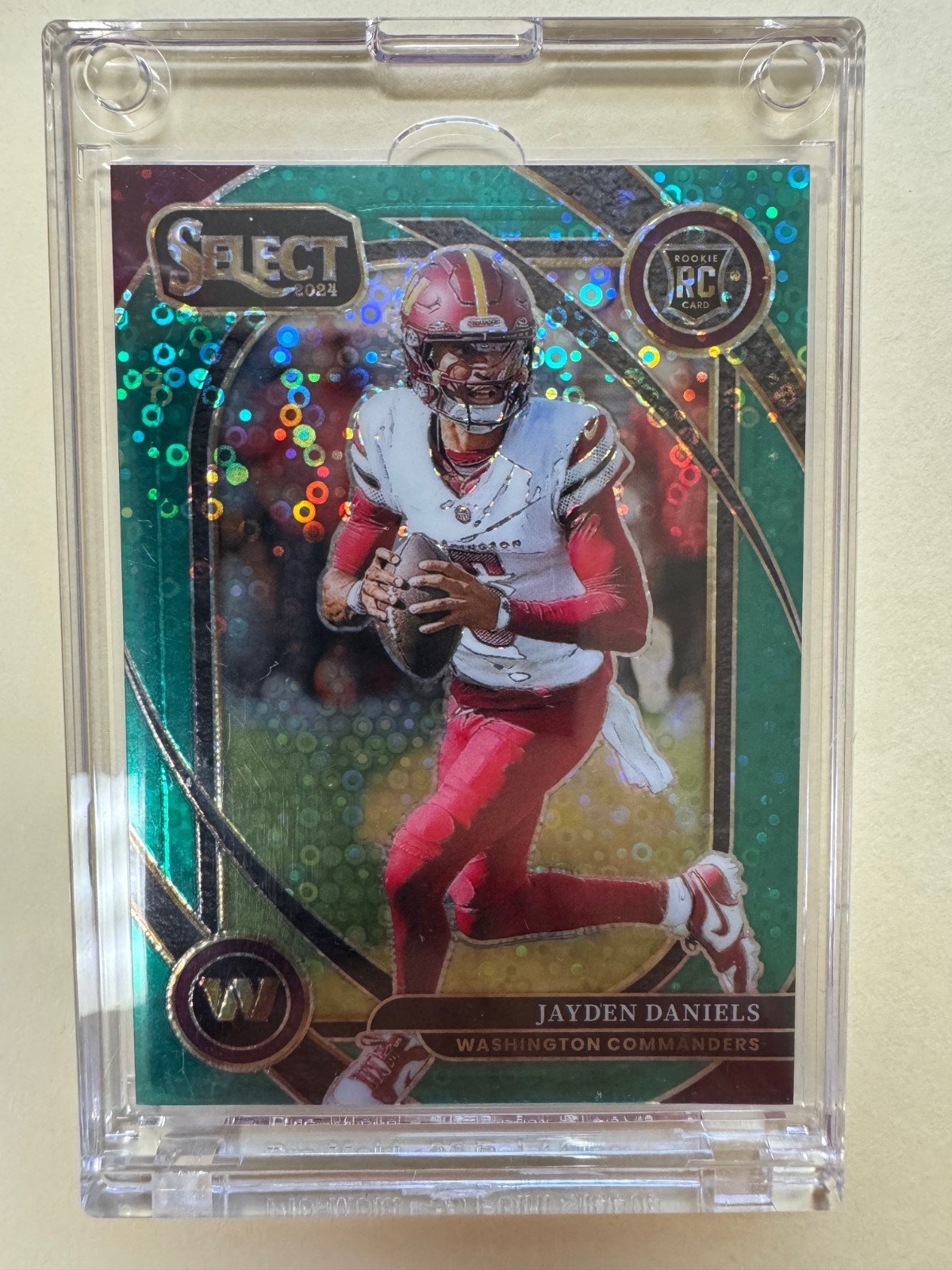 2024 Panini Select Jayden Daniels 217 Commanders RC 4/5 Green Disco 🔥🔥🔥 ...