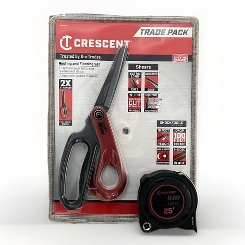Crescent 25’ Nite Eye Tape Measure & 10 Inch Titanium Blade Scissors 4 ...