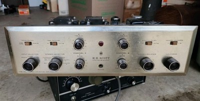 Vintage Scott 222-C Stereo Laboratory Amplifier H.H. Stereomaster Tube ...
